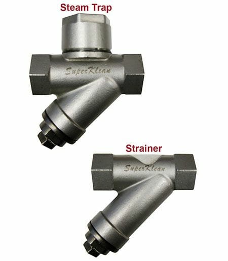 Stainless Steel Steam Trap and Strainer - SuperKlean