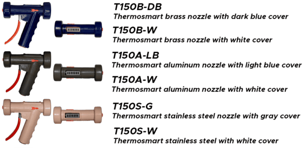 Industrial Heavy Duty Nozzle with Built-in Accurate Thermosmart Gauge